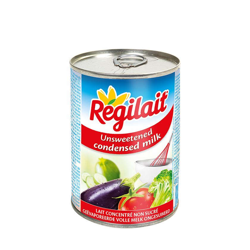 Régilait full-fat unsweetened condensed milk. Perfect for cooking!