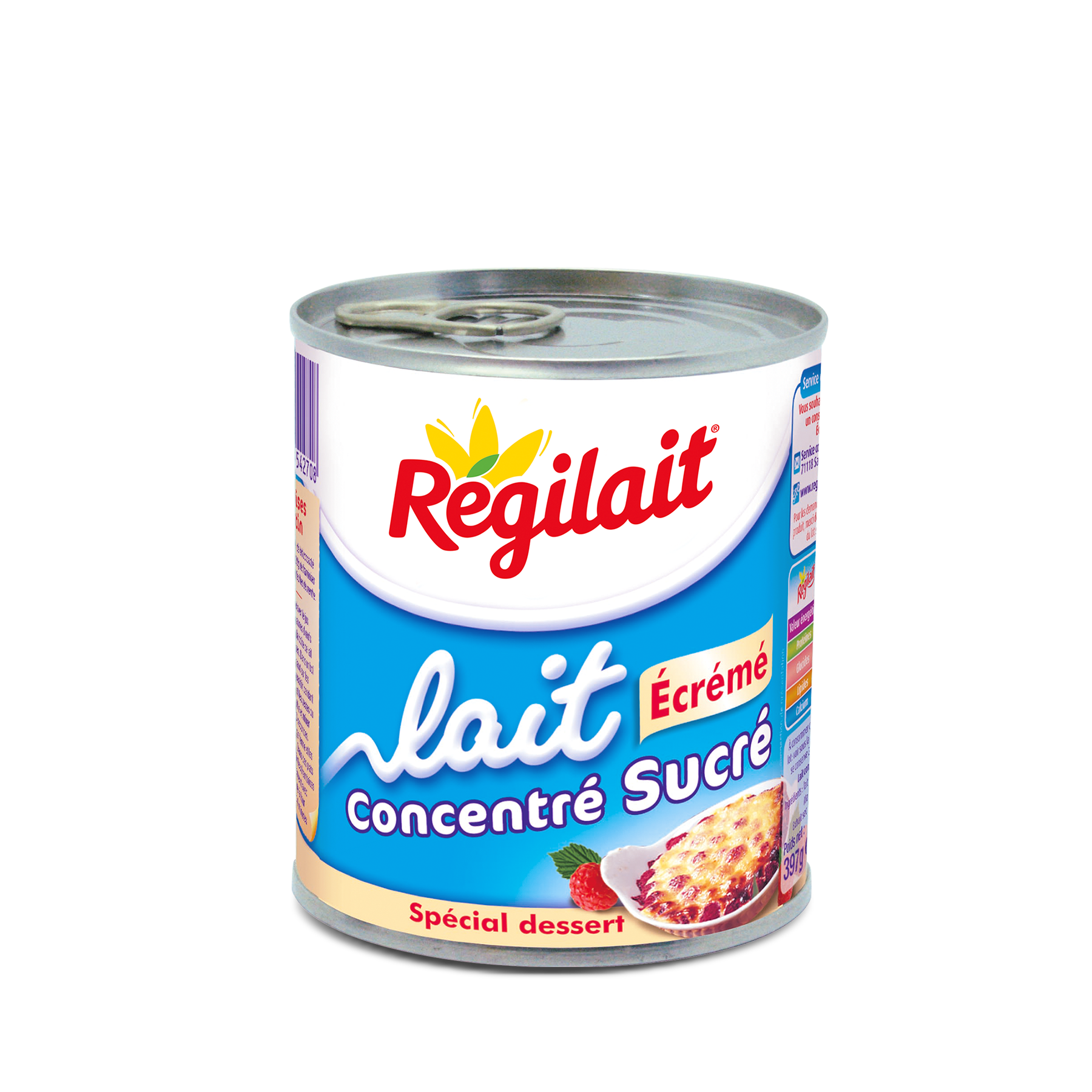 Leite condensado açucarado magro da Régilait. Especial para sobremesa