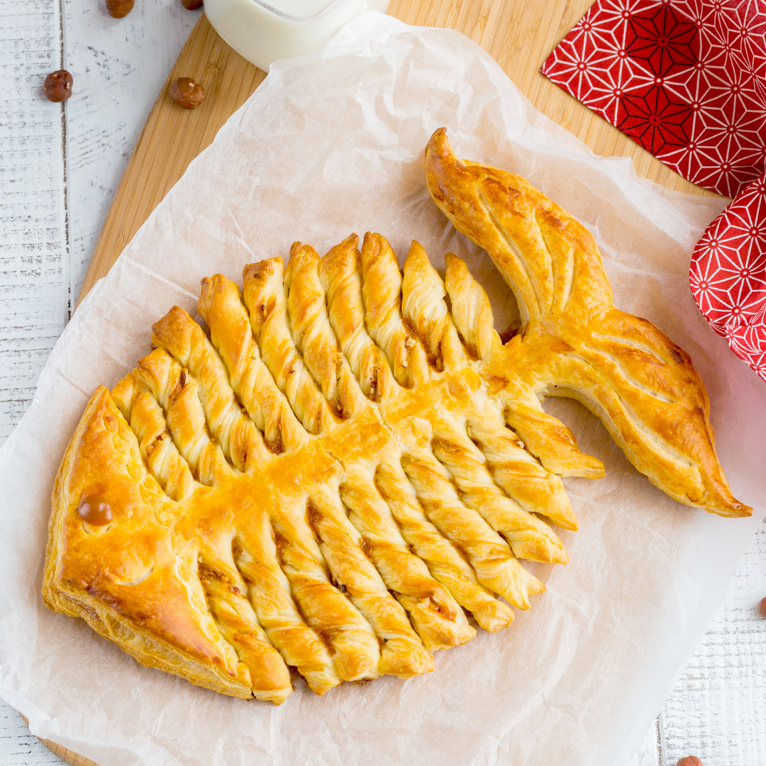 Poisson feuilleté au caramel beurre salé - Régilait