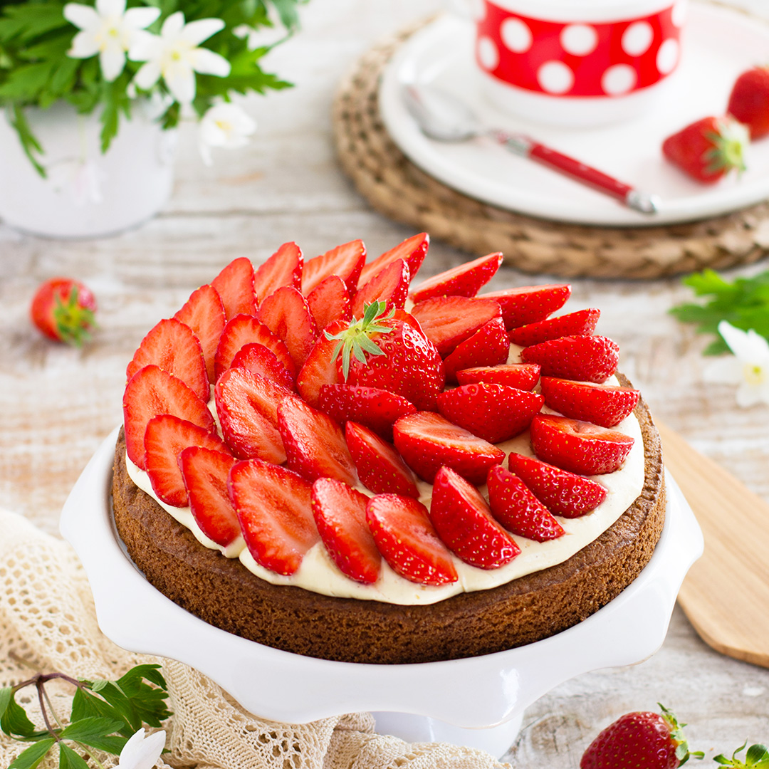 Tarte aux fraises - Régilait