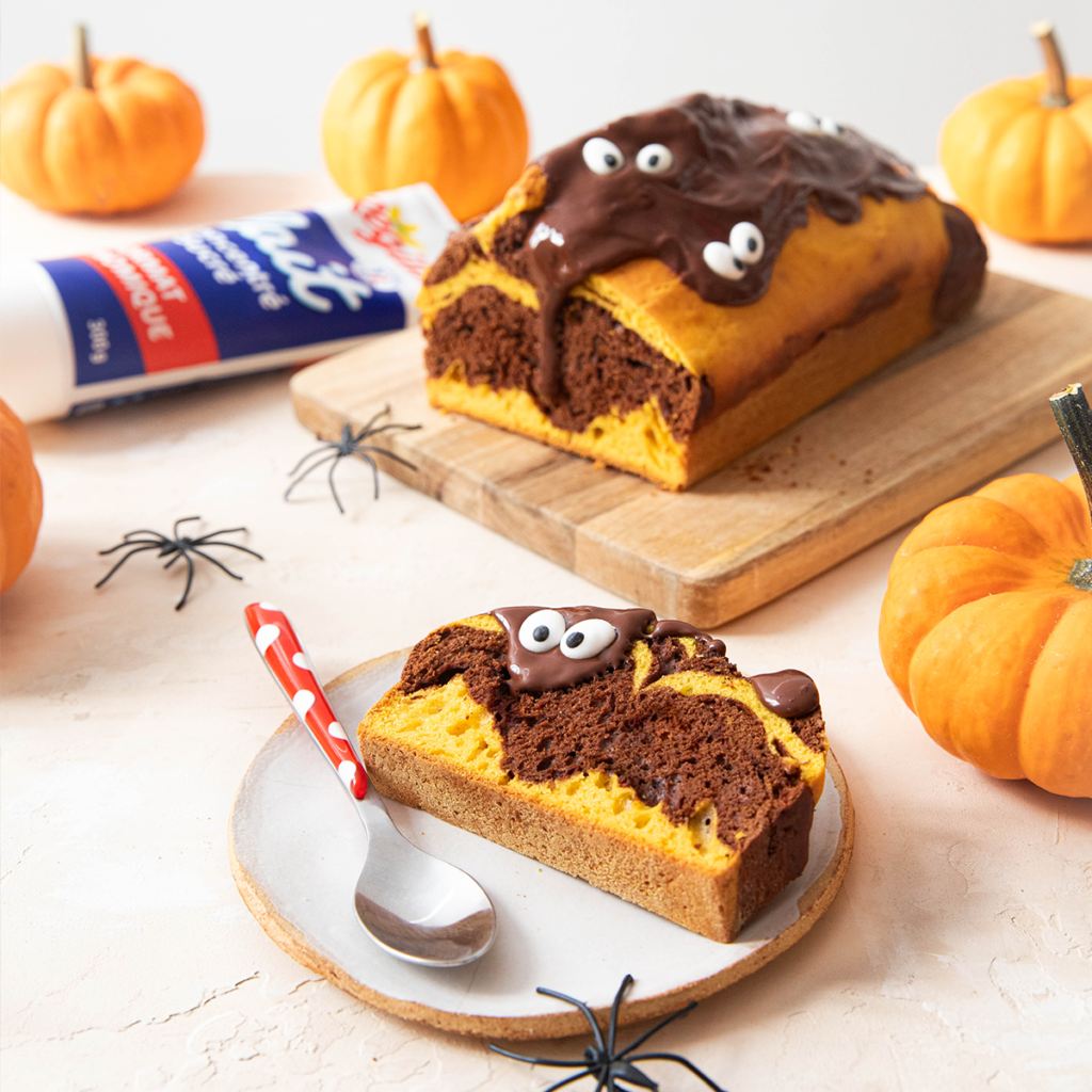 Cake marbré courge et chocolat - Régilait