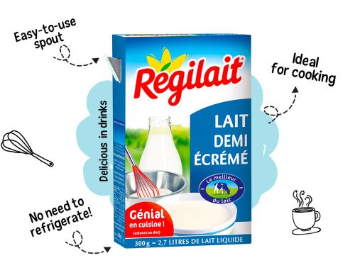 Semi-skimmed powdered milk – Régilait
