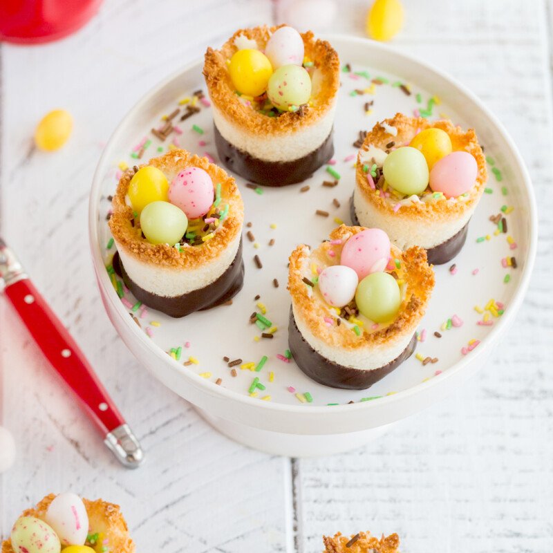 Petits nids de Pâques à la noix de coco - Régilait