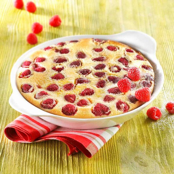 Clafoutis aux framboises - Régilait