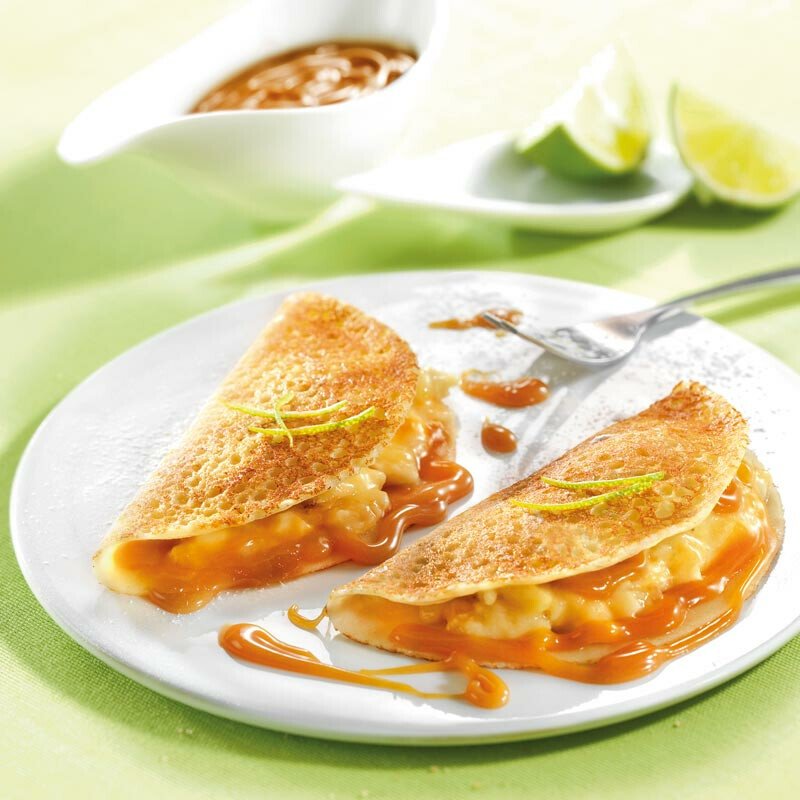 Crêpes banane citron - Régilait