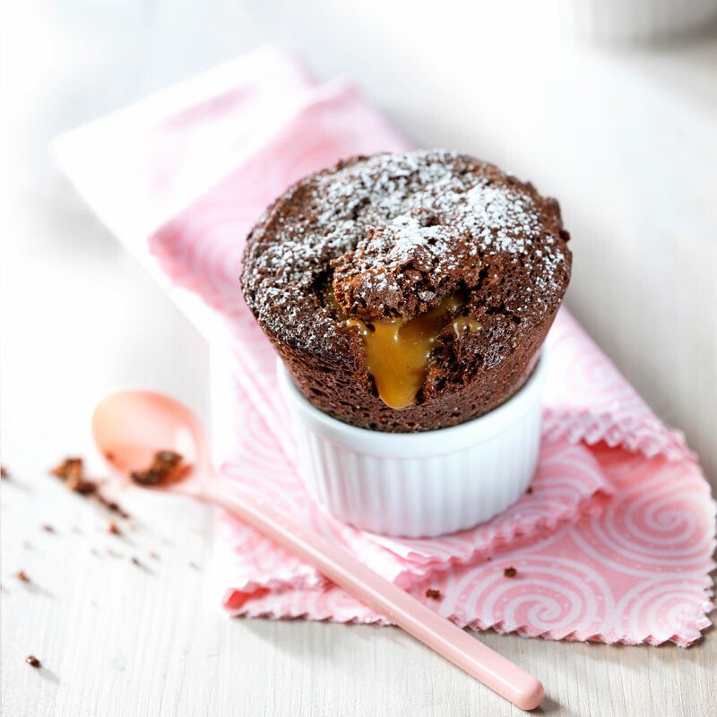 Fondant coeur caramel - Régilait