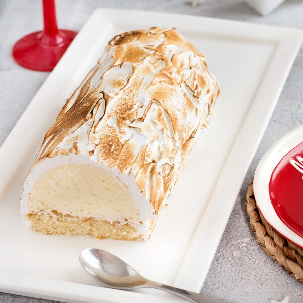 Bûche au citron meringuée - Régilait