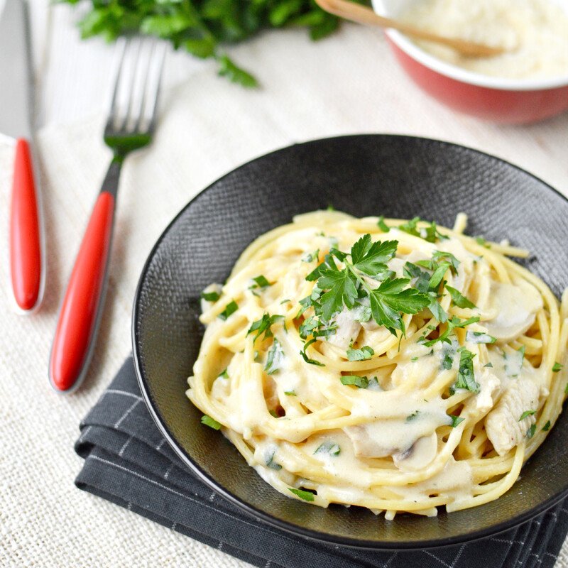 Spaghetti al pollo e parmigiano tipo “One Pan Pasta” - Régilait