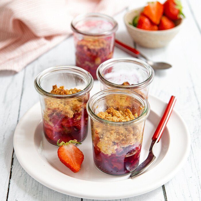 Crumble aux fruits rouges - Régilait