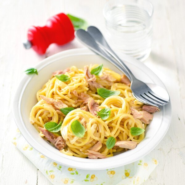 Spaghettis au thon - Régilait