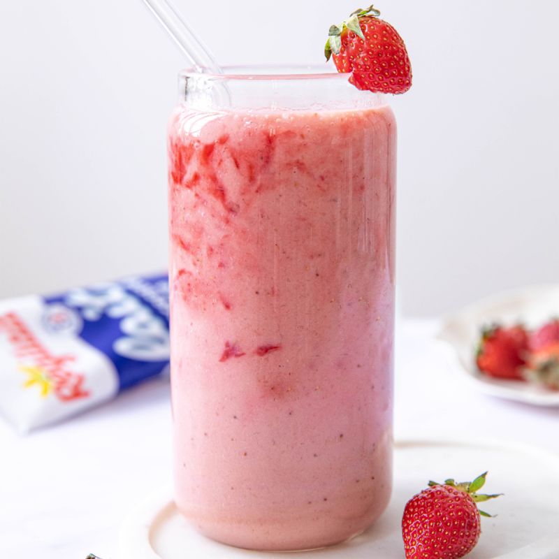 Smoothie fraise déclinable en glace - Régilait